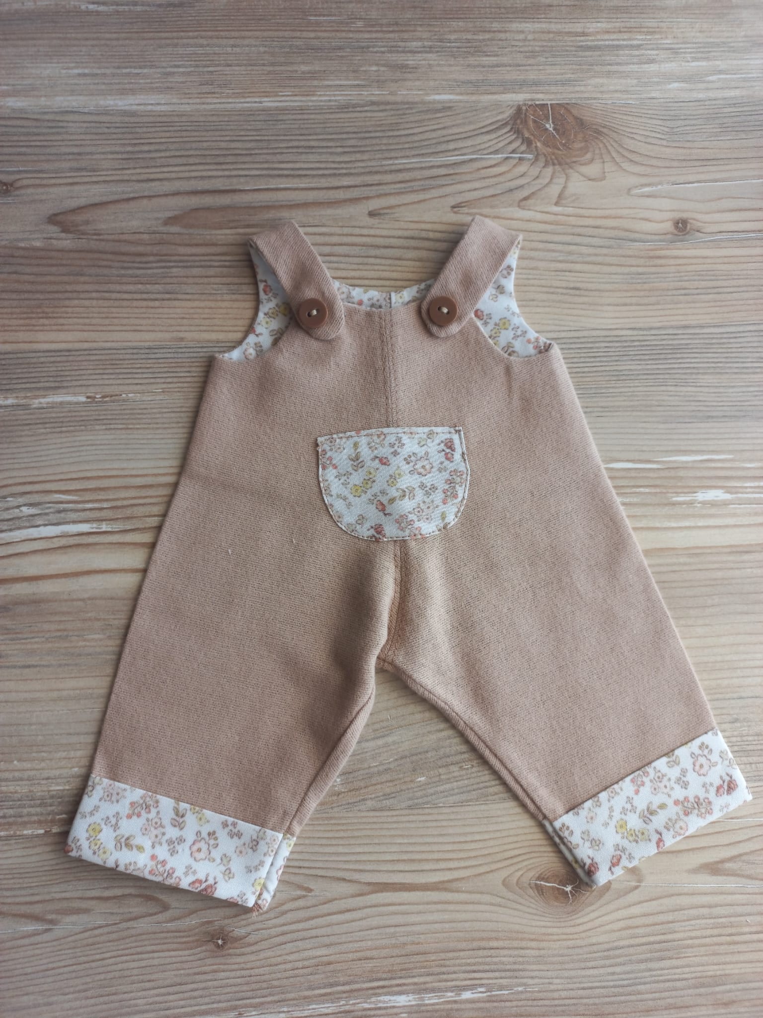 Doll OVERALLS PDF for 15 ” | Flannel Baby Doll Overalls Sewing Pattern ...