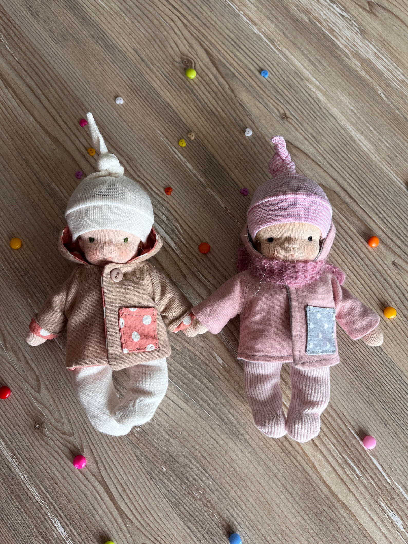 Doll Hooded Jacket Sewing Pattern | 6.5-7" Flannel Clothing (PDF ...
