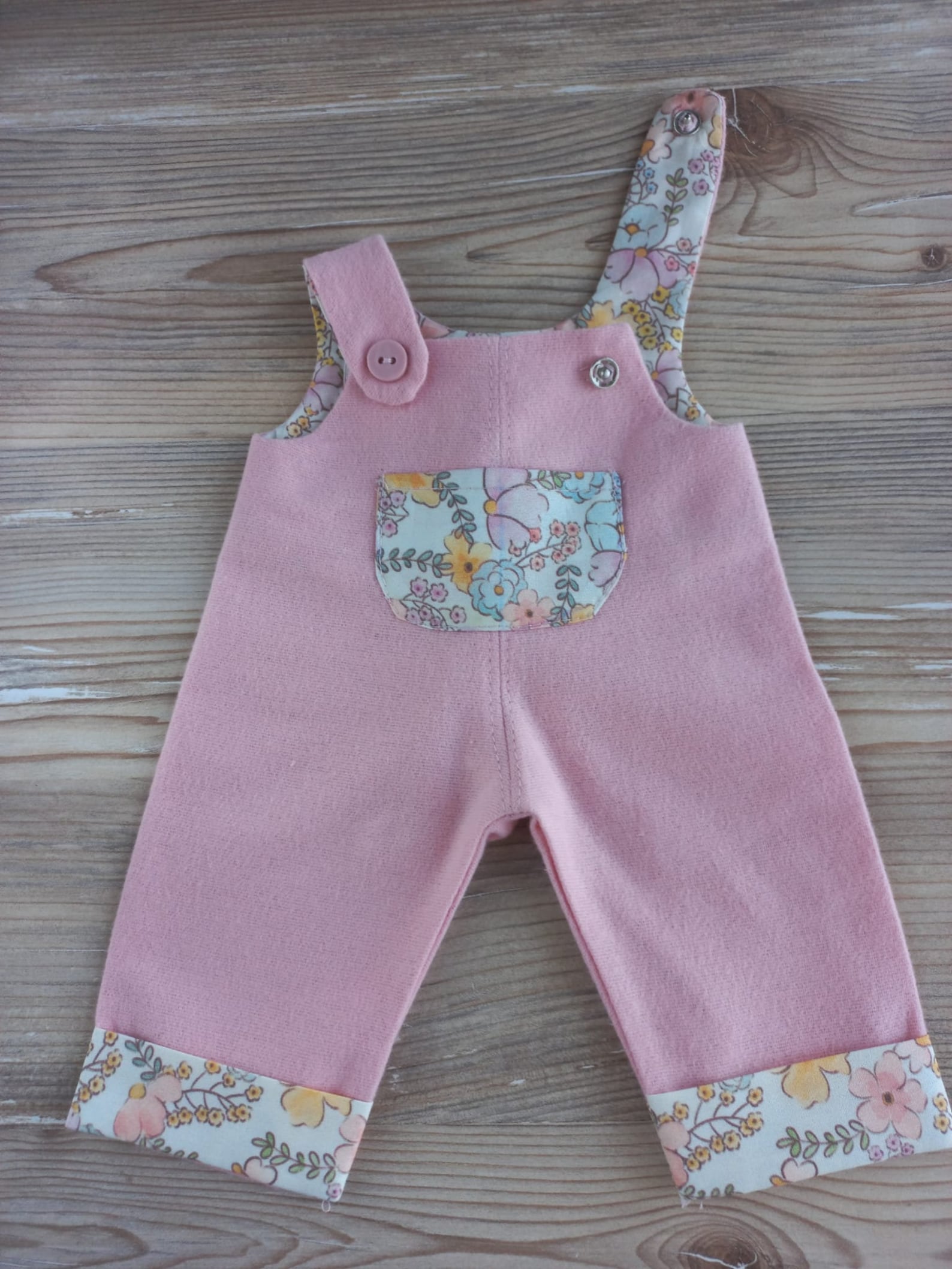 Doll OVERALLS PDF for 15 ” | Flannel Baby Doll Overalls Sewing Pattern ...