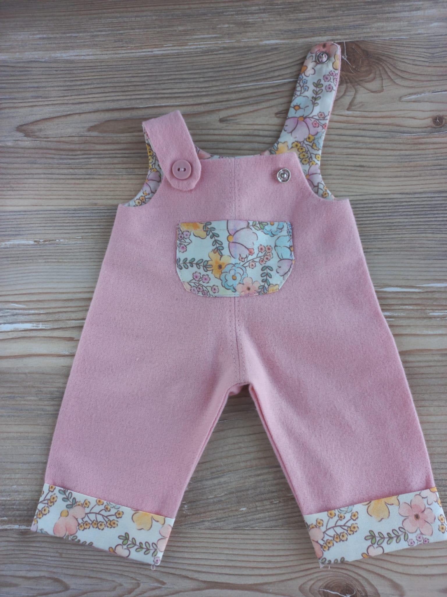 Doll OVERALLS PDF for 15 ” | Flannel Baby Doll Overalls Sewing Pattern ...