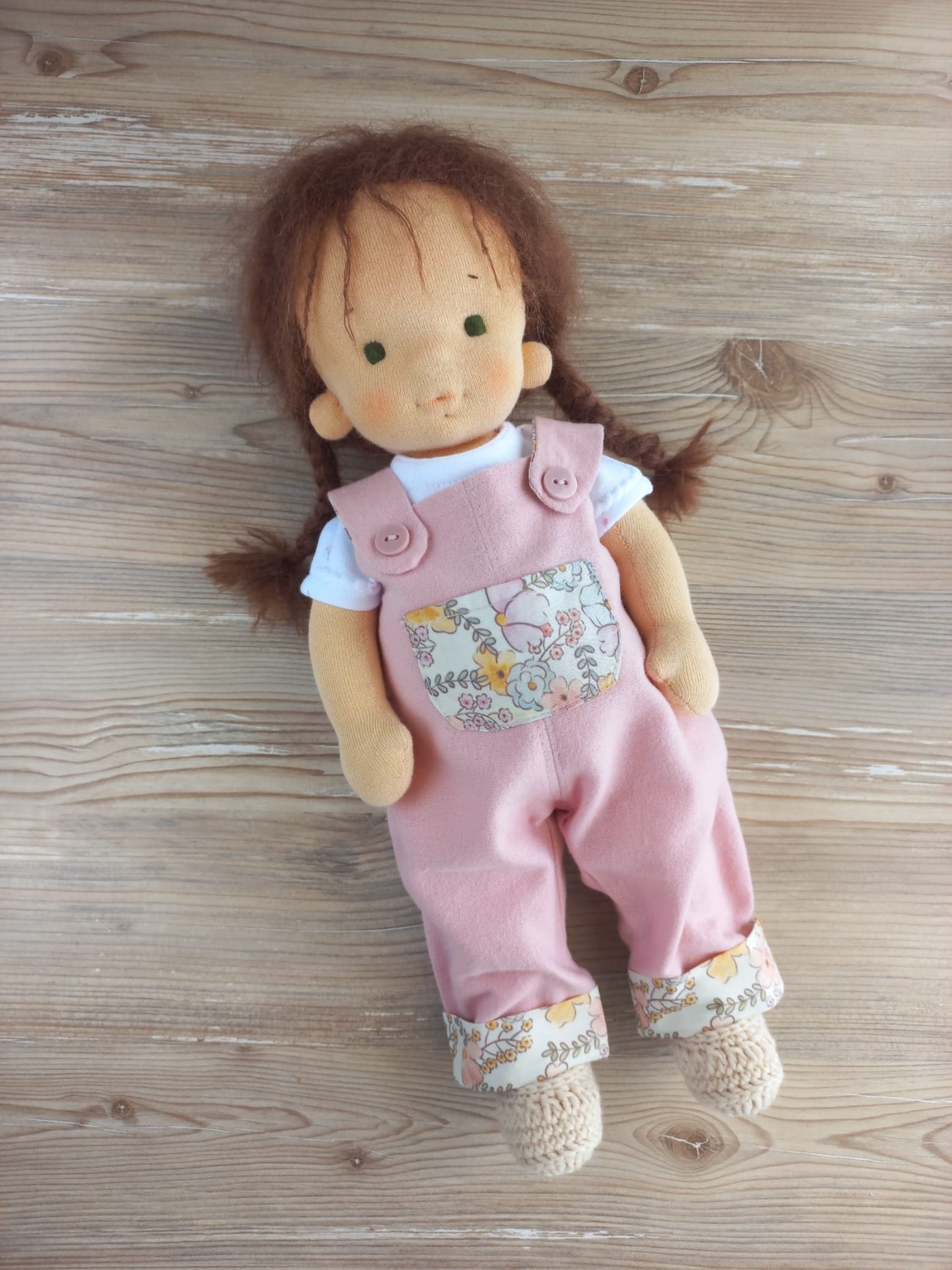 Doll OVERALLS PDF for 15 ” | Flannel Baby Doll Overalls Sewing Pattern ...