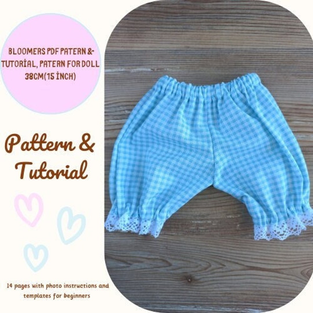 15" Doll Bloomers Sewing Pattern | Baby Doll Clothes (PDF) - Etsy