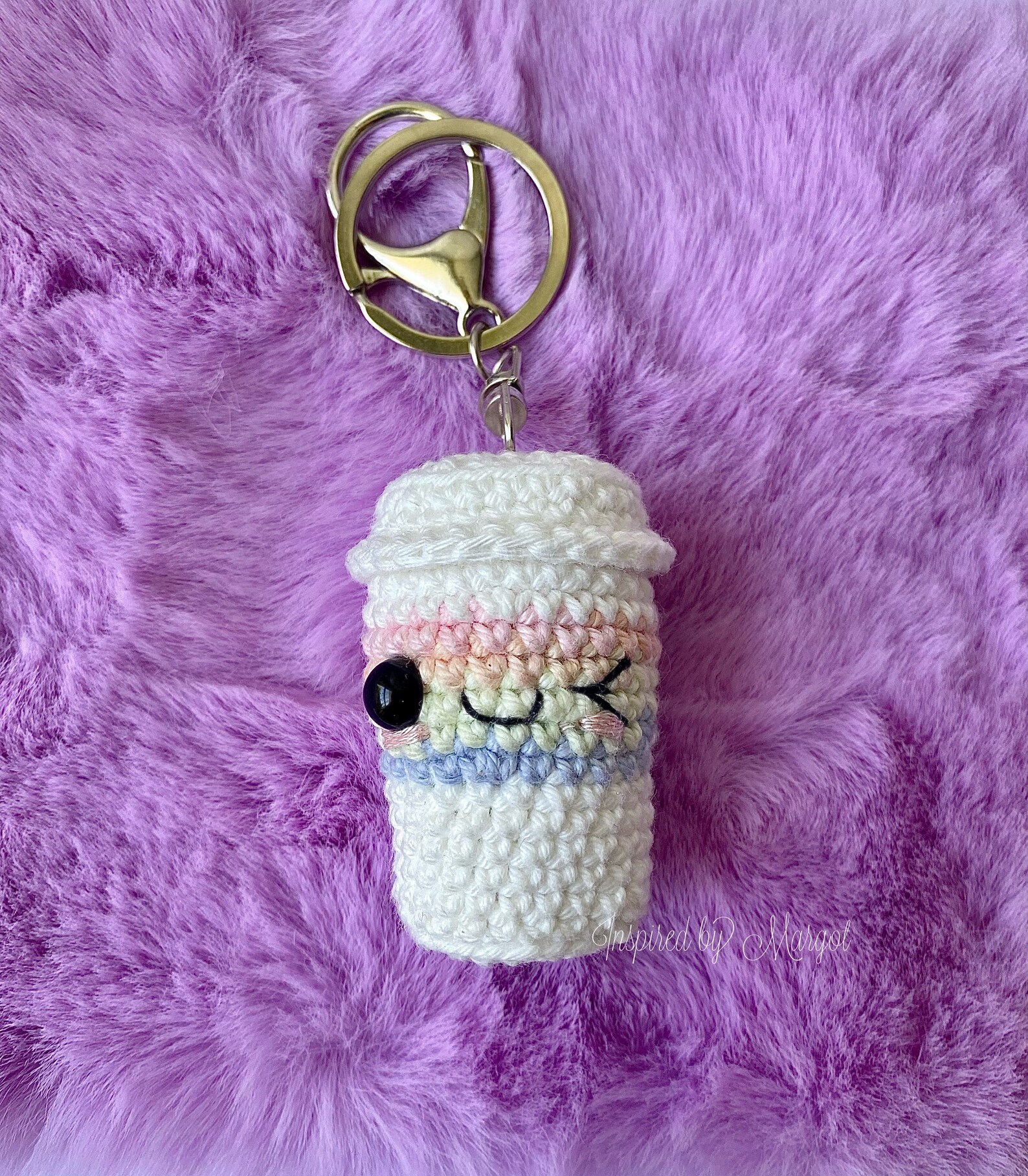 Kawaii Coffee Keyring Takeaway Cup Crochet Pattern PATTERN - Etsy