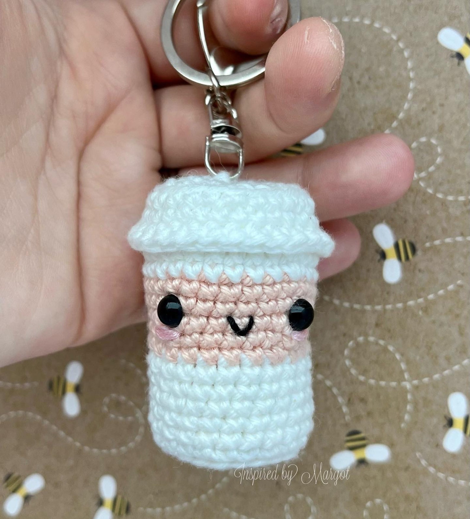 Kawaii Coffee Keyring Takeaway Cup Crochet Pattern PATTERN - Etsy