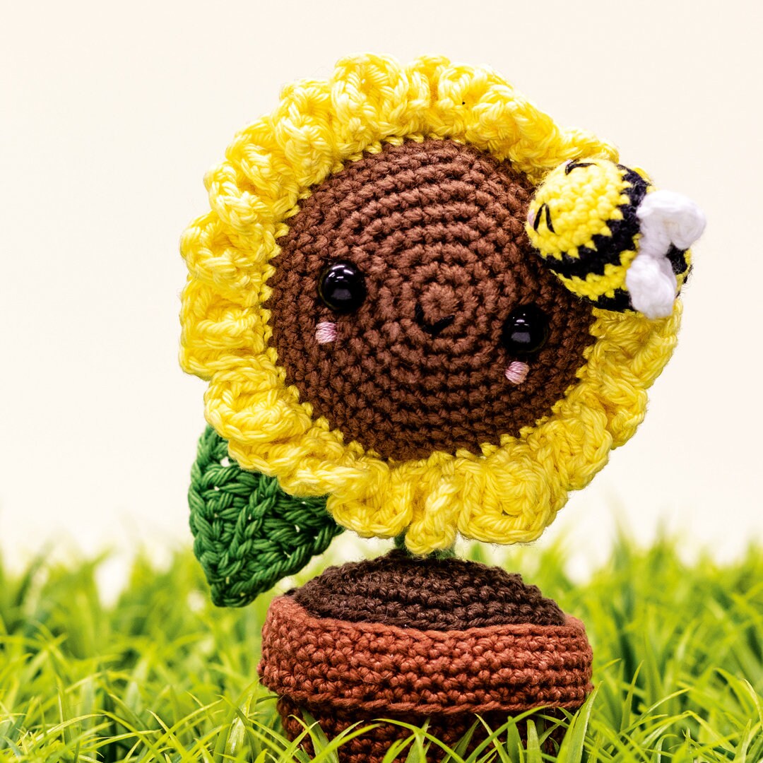 Sunny the Sunflower Crochet Pattern [PATTERN ONLY] - Etsy
