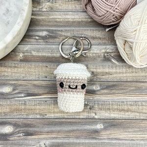 Kawaii Coffee Keyring Takeaway Cup Crochet Pattern PATTERN ONLY - Etsy