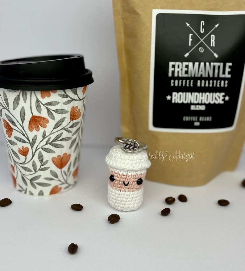 Kawaii Coffee Keyring Takeaway Cup Crochet Pattern PATTERN - Etsy