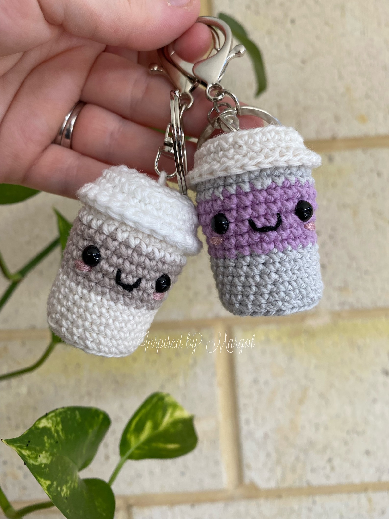 Kawaii Coffee Keyring Takeaway Cup Crochet Pattern PATTERN - Etsy