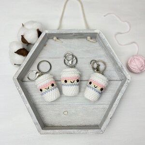 Kawaii Coffee Keyring Takeaway Cup Crochet Pattern PATTERN ONLY - Etsy