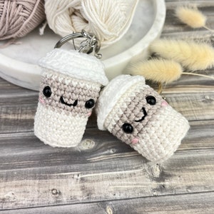 Kawaii Coffee Keyring Takeaway Cup Crochet Pattern PATTERN ONLY - Etsy