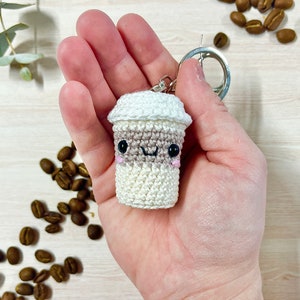 Kawaii Coffee Keyring Takeaway Cup Crochet Pattern [PATTERN ONLY] - Etsy