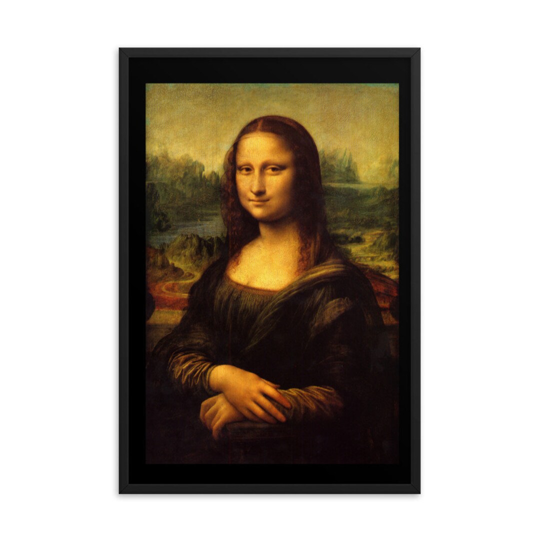 Mona Lisa High Resolution Framed Poster - Etsy