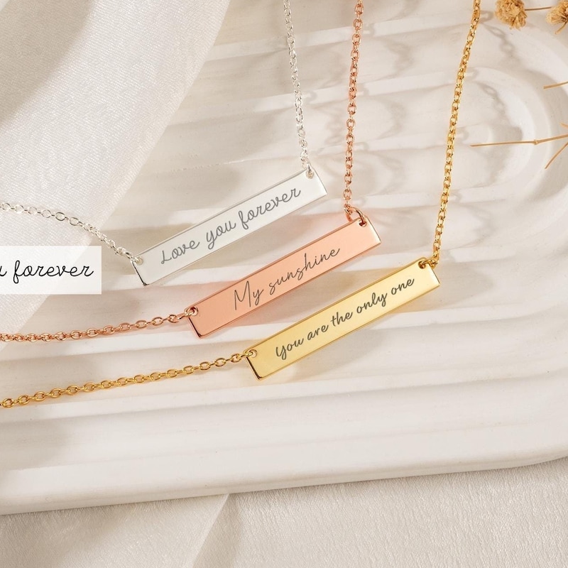 Handwritten Necklace - Etsy