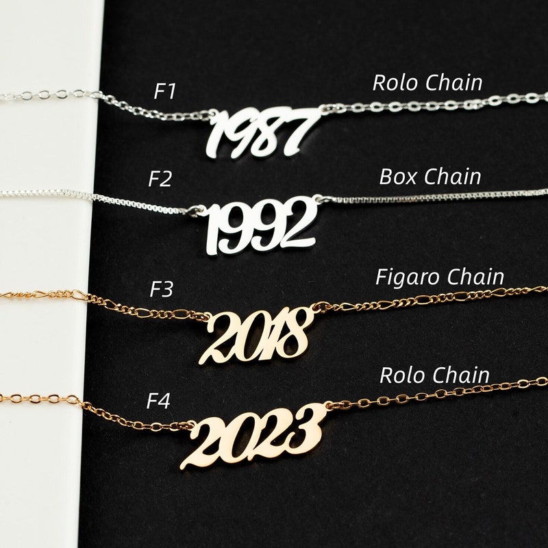 Number Necklace - Etsy