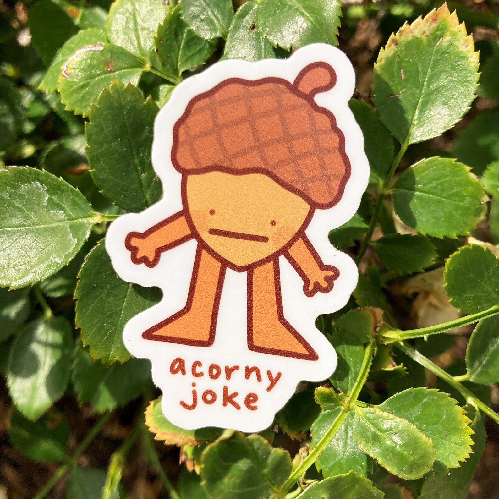 Forest Pun Stickers Funny Meme Acorn Tree Leaf Stationery - Etsy