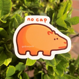 Capybara Sticker Set | Funny Meme Waterproof Stationery - Etsy