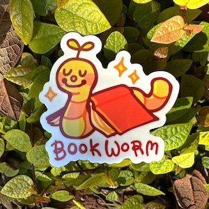 Worm Sticker Set | Funny Meme Bookworm Bug Waterproof Decal Stationery ...