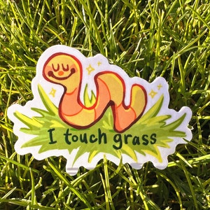 Worm Sticker Set | Funny Meme Bookworm Bug Waterproof Decal Stationery ...