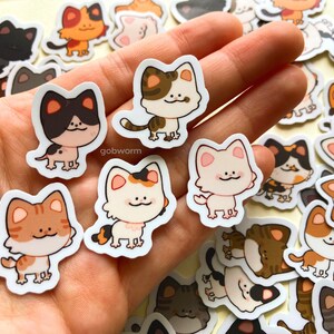 Mini Cat Stickers | Cute Custom Pet Waterproof Sticker Set | Siamese ...