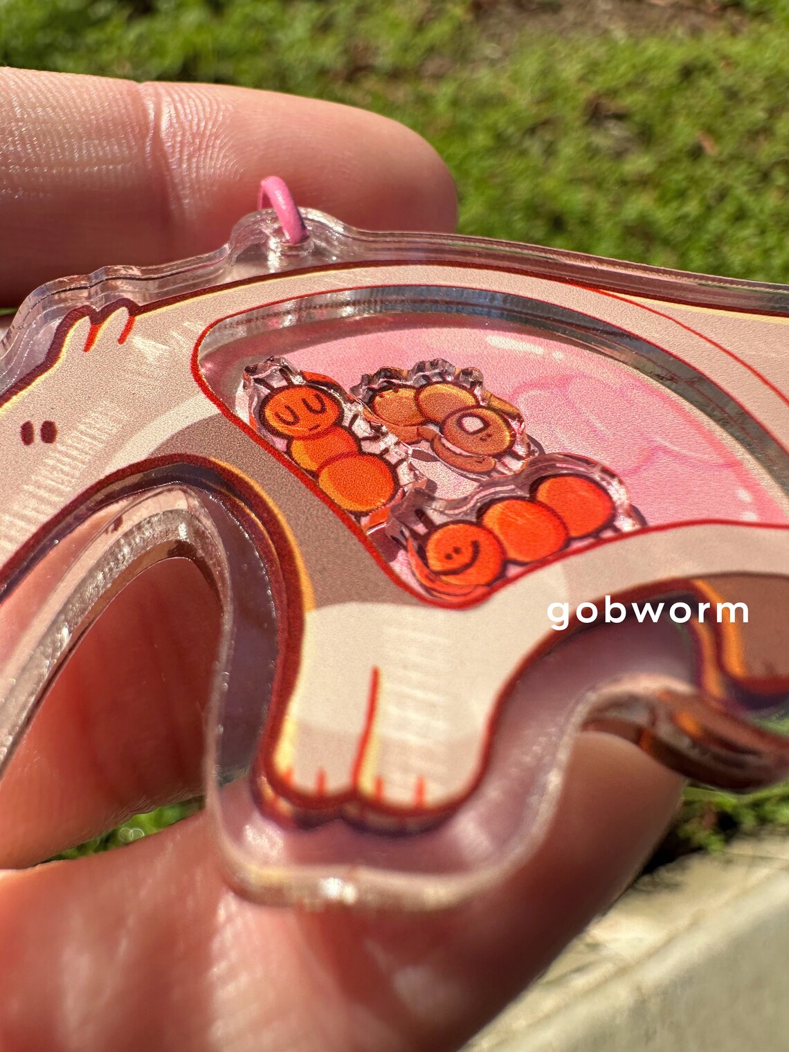 Anteater Shaker Charm | Silly Animal Biology Eating Ants 3D Double ...