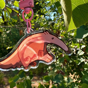 Anteater Shaker Charm | Silly Animal Biology Eating Ants 3D Double ...