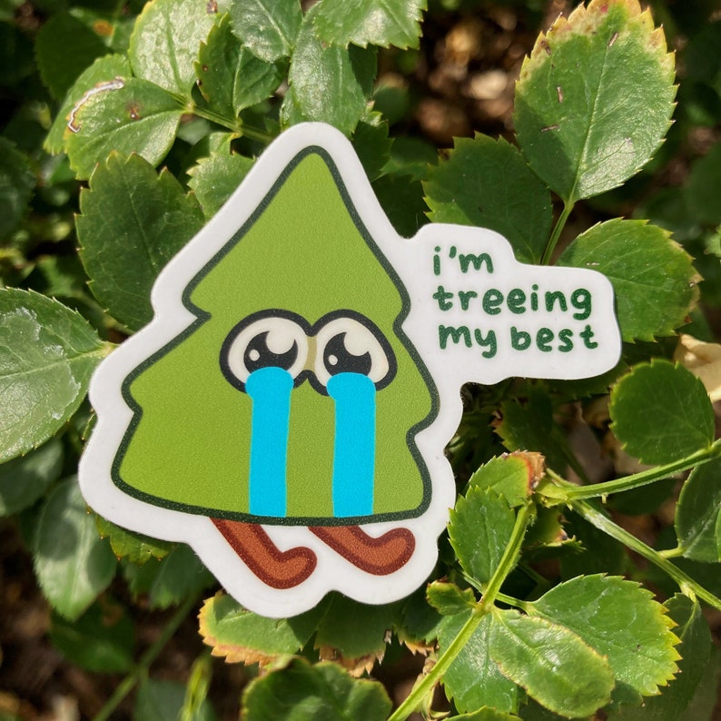 Forest Pun Stickers Funny Meme Acorn Tree Leaf Stationery - Etsy