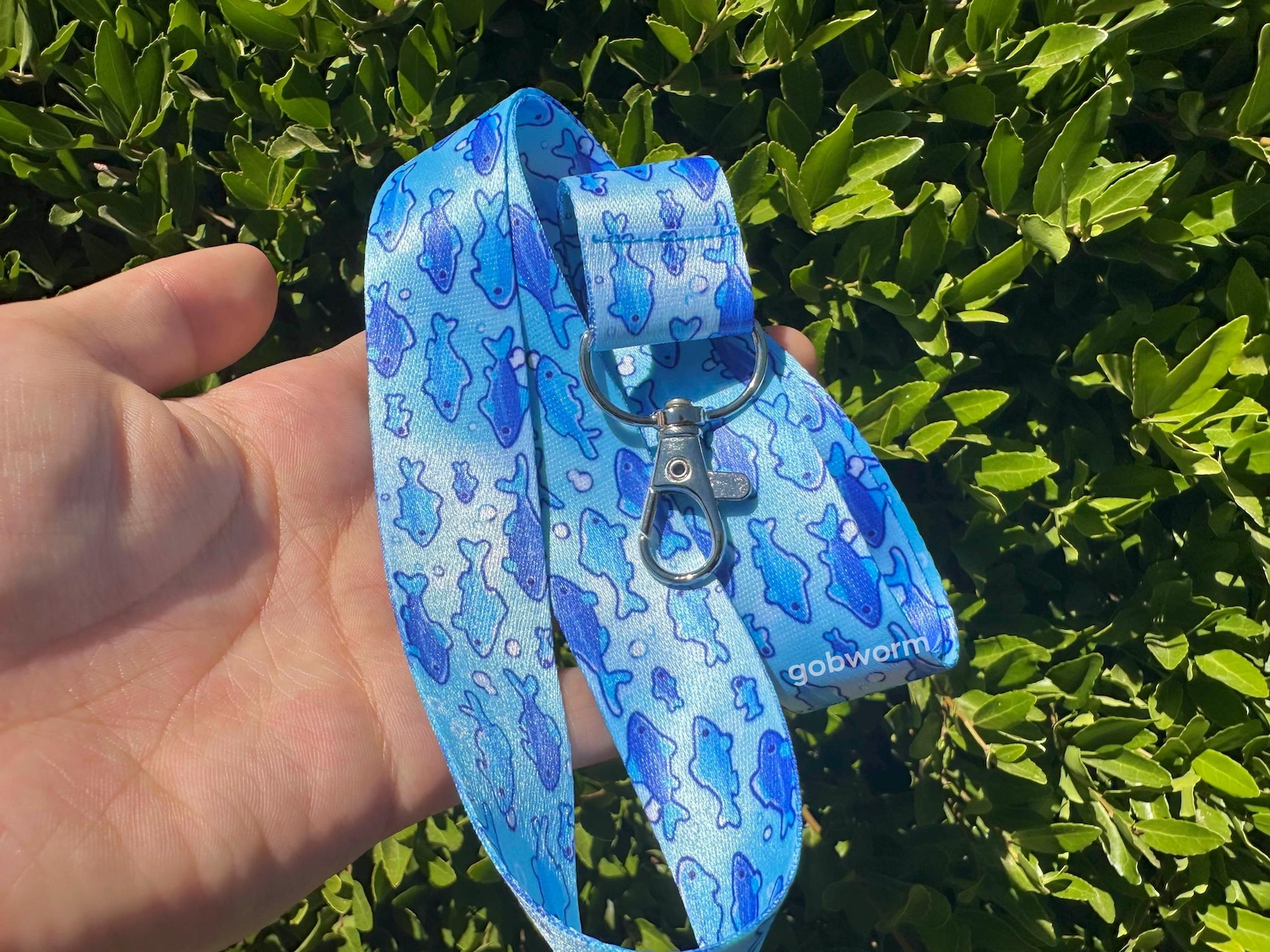 Fish Lanyard | Cute Blue Ocean Lanyard for Keys or ID Badge Holder - Etsy