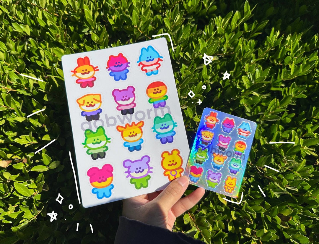 Silly Pride Creature Sticker Sheet | Cute Animal Rainbow Queer Gay ...