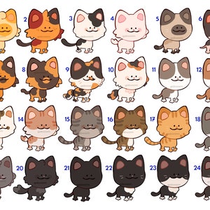 Mini Cat Stickers | Cute Custom Pet Waterproof Sticker Set | Siamese ...