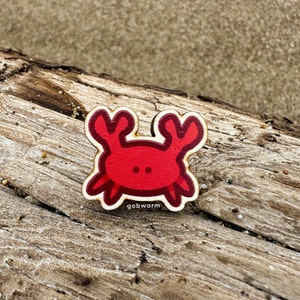 Cartoon Animal Wooden Pins | Cute Creature Badges Gift Set - Etsy