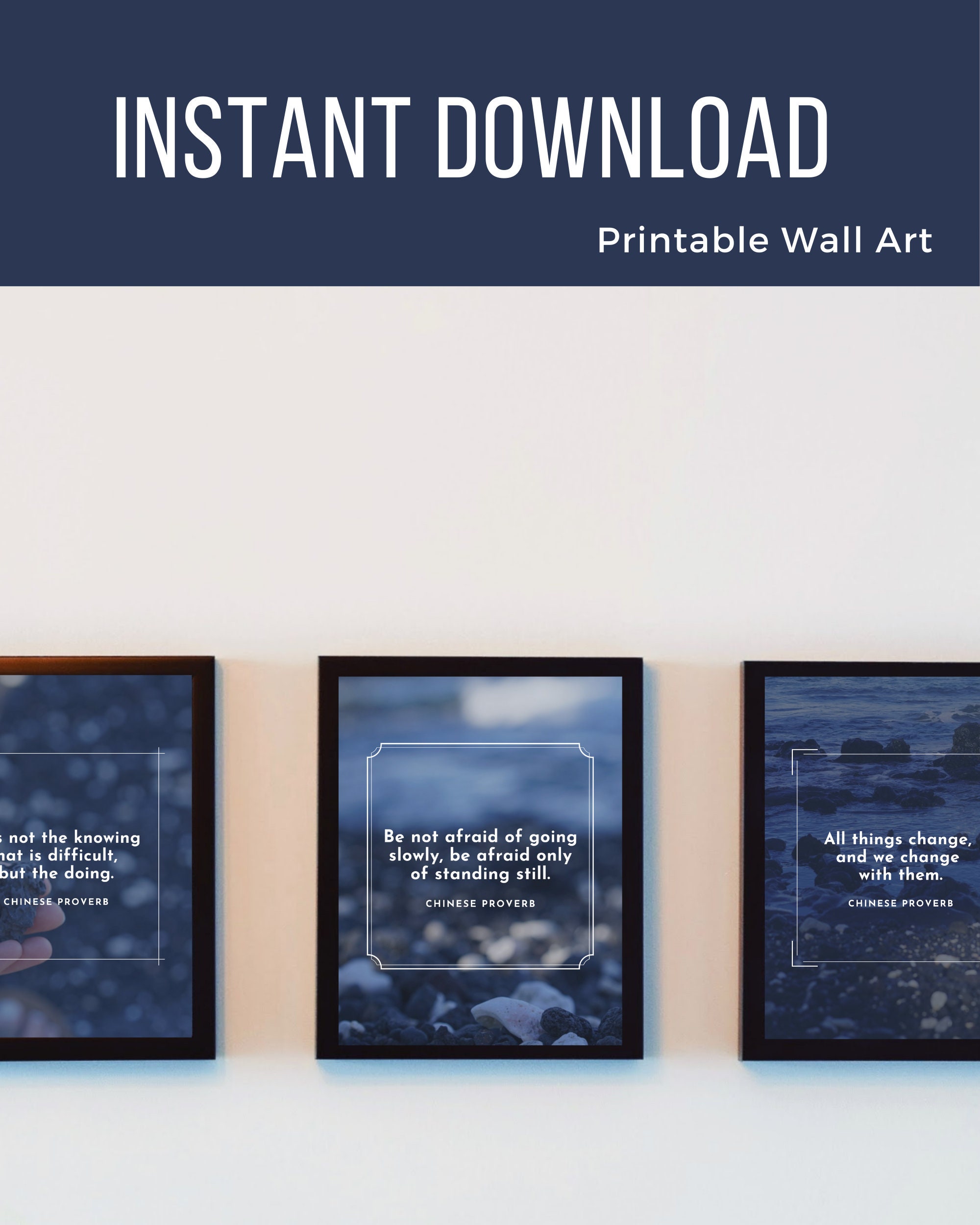 Digital Download Inspirational Wall Art Quotes Chinese Proverbs Quotes ...