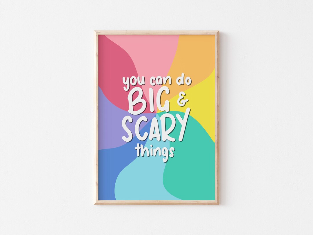 You Can Do Big and Scary Things - Affirmations and Self Love Rainbow ...