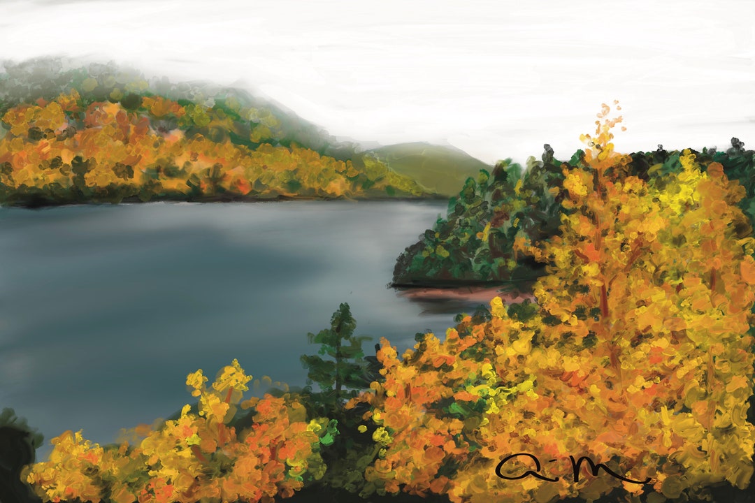 Print of a Painting of Acadia National Park - Etsy