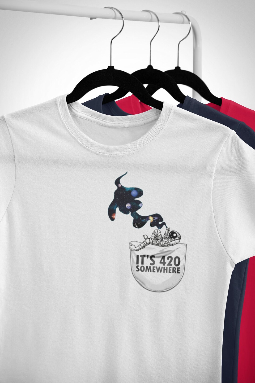 Weed Shirt, It's 420 Somewhere, Funny Weed Shirt, Astronaut Smoking ...