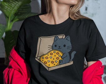 Pizza Cat Shirt - Etsy