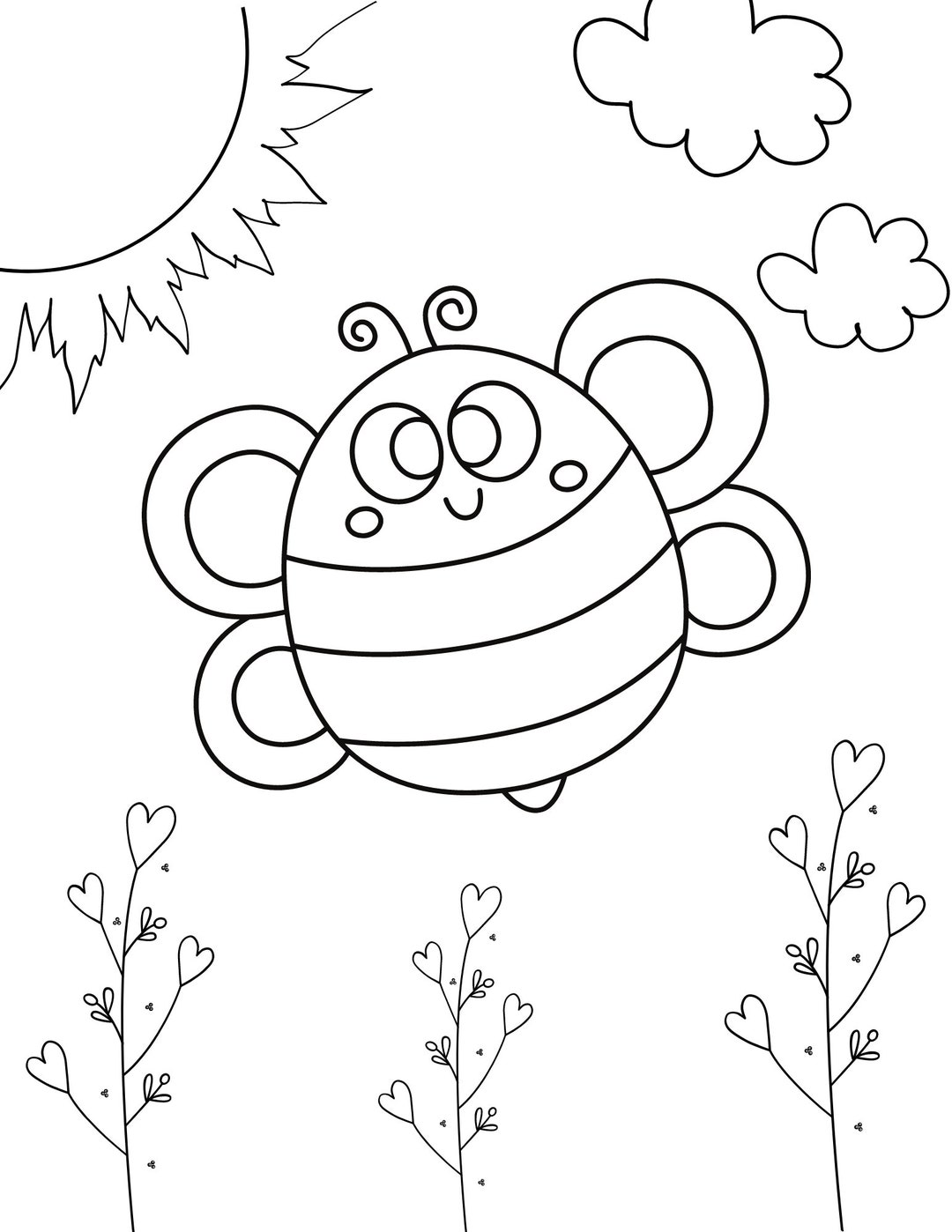 Kids Coloring Pages - Etsy