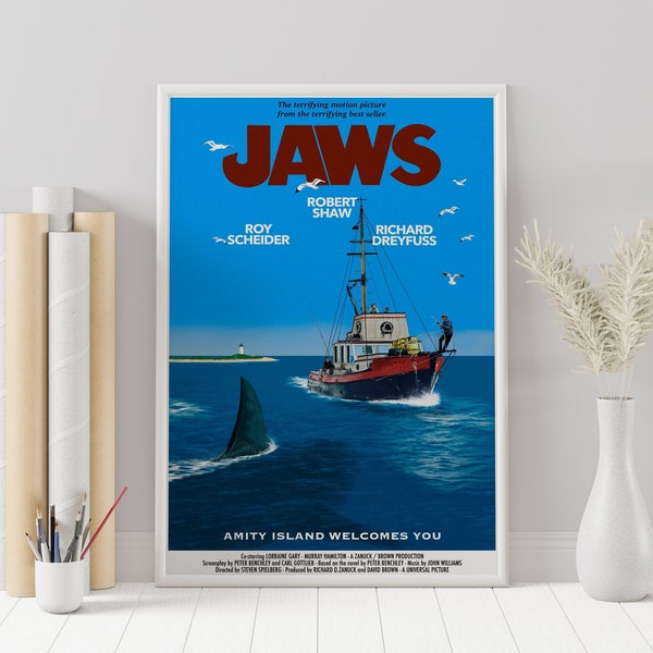 Jaws Poster - Etsy