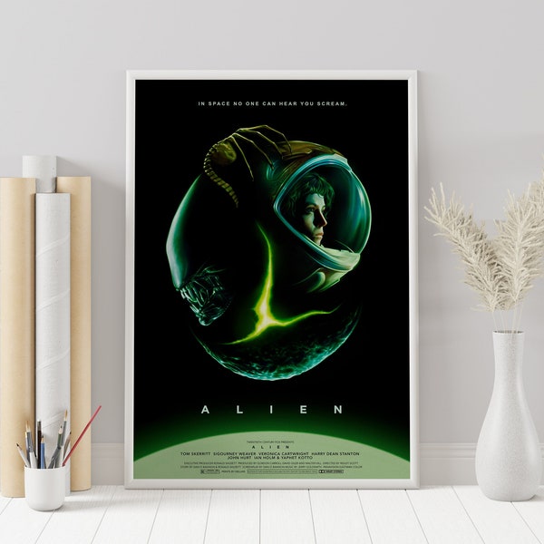 Alien Wall Art - Etsy