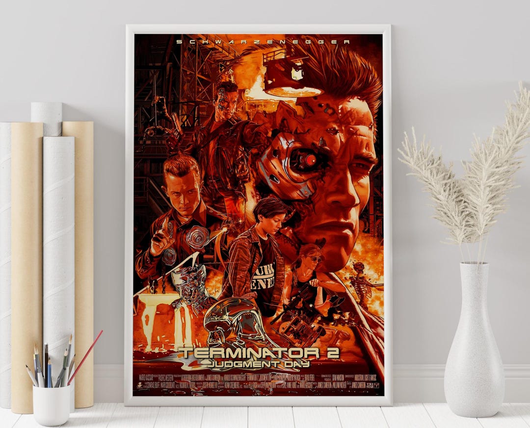 The Terminator Poster - James Cameron - Minimalist Movie Poster ...