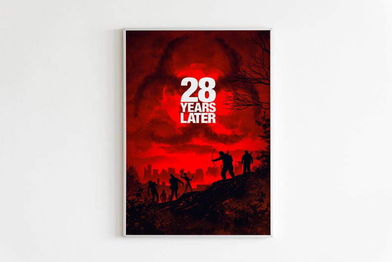 28 Years Later Movie Poster: Danny Boyle Film, Minimalist Retro Wall ...
