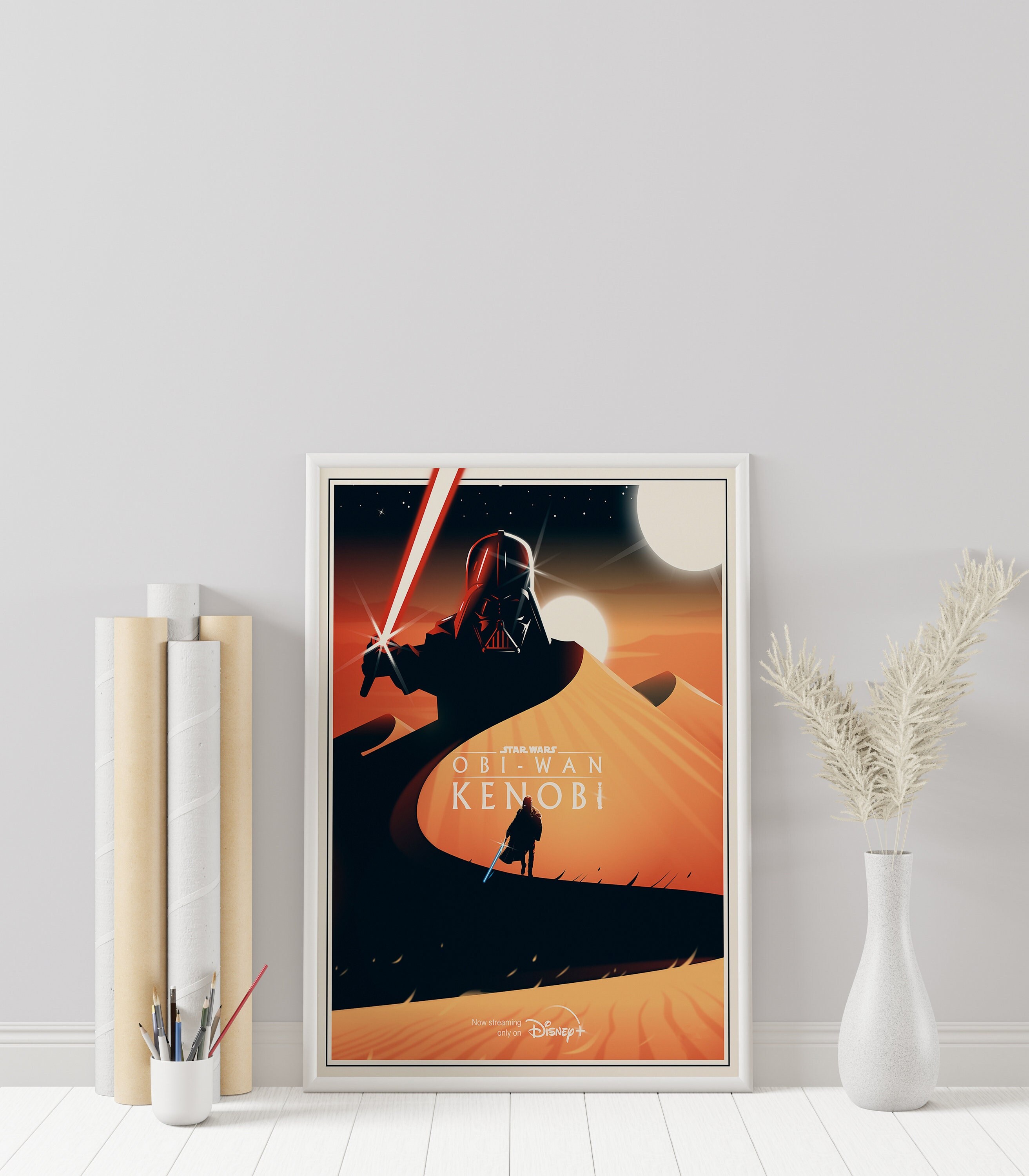 Obi-wan Kenobi Poster Star Wars Poster Darth Wader - Etsy