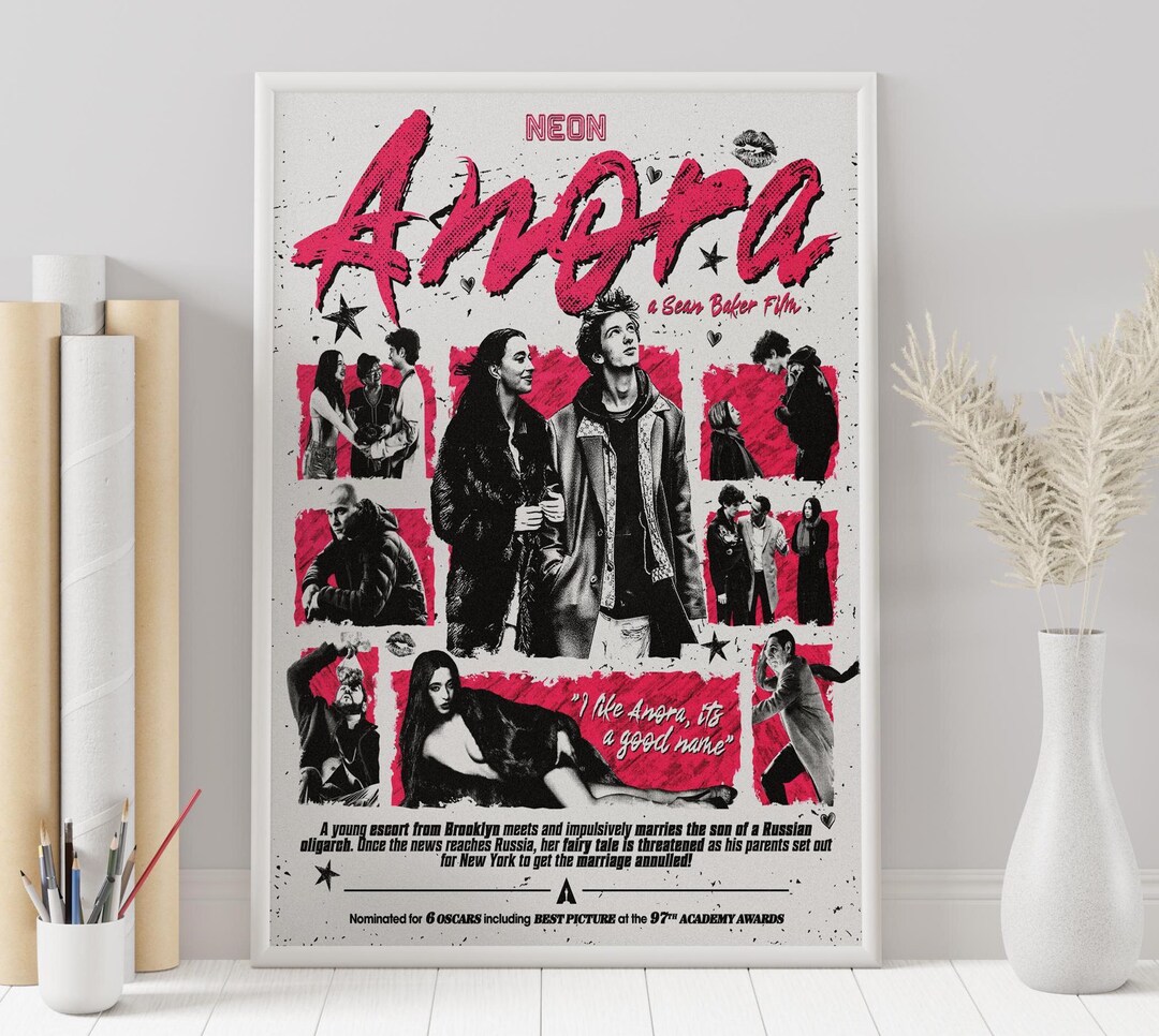 Anora Poster - Anora - Sean Baker - Custom Poster - Minimalist Movie Poster - Vintage Movie ...