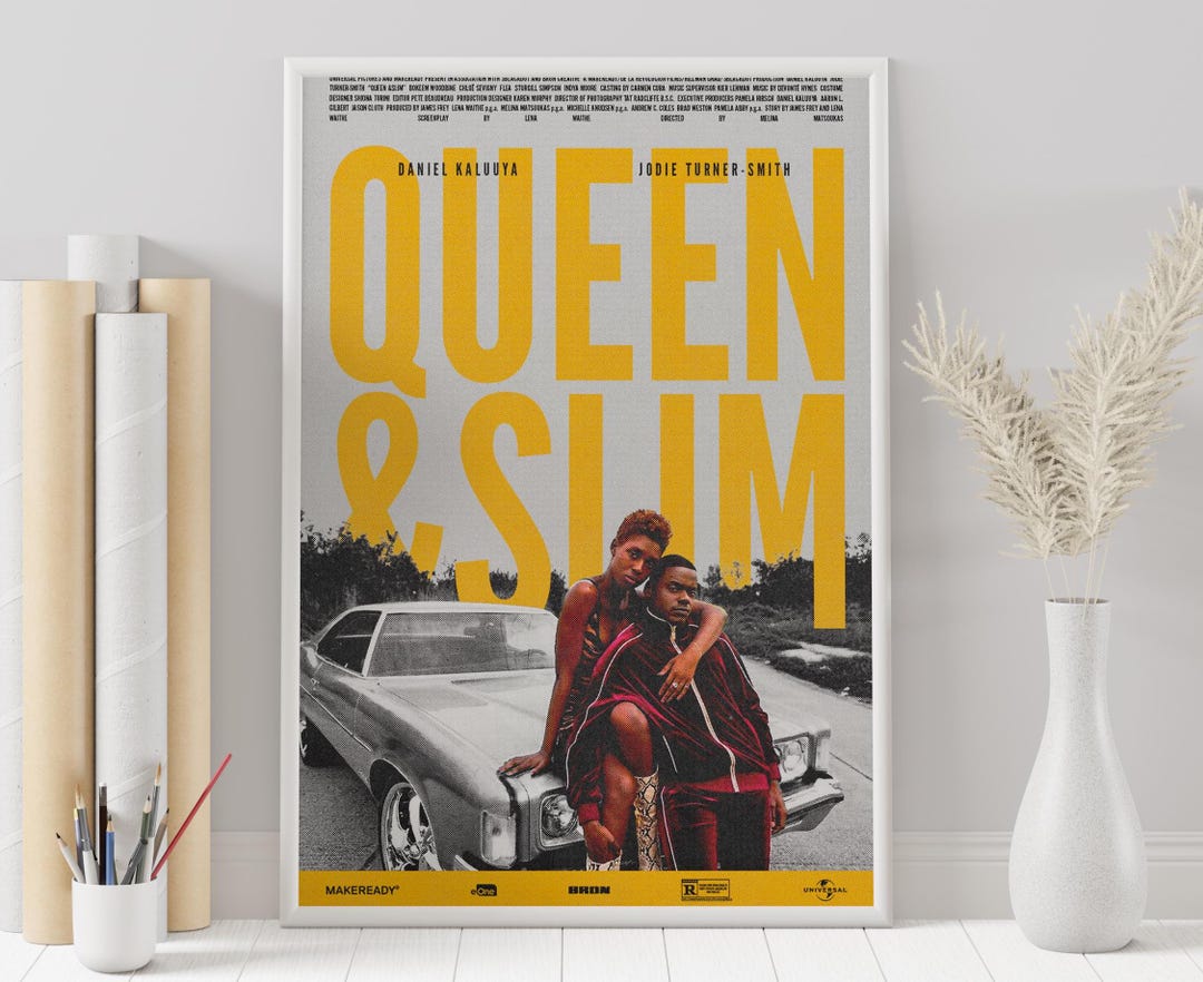 Queen Slim Poster - Melina Matsoukas - Custom Poster - Minimalist Movie ...