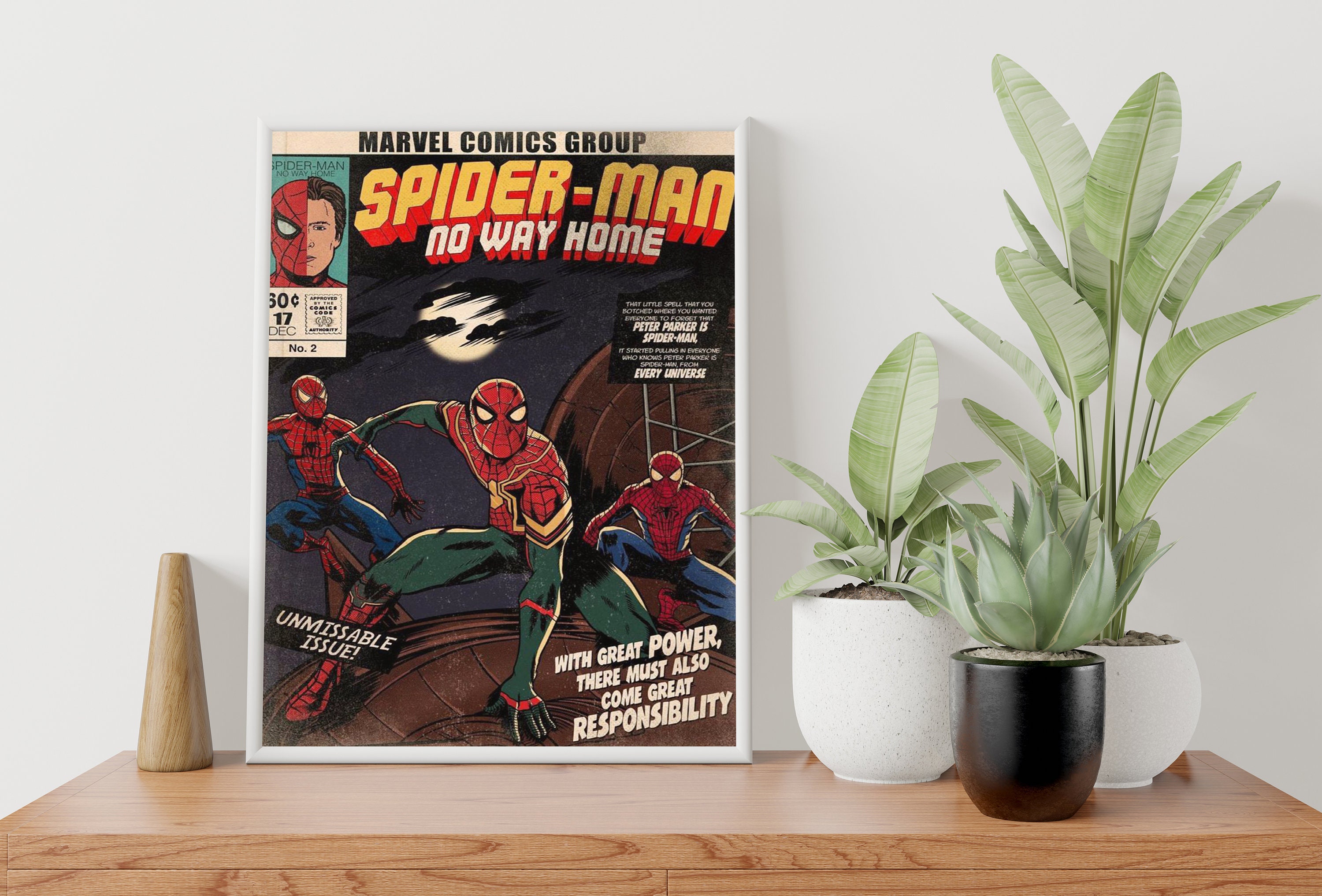 Spiderman Poster Spiderman Marvel Print Custom Poster - Etsy