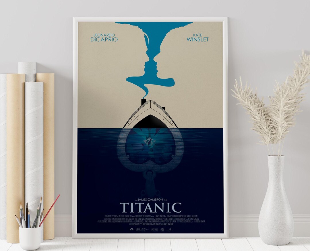 Titanic Poster - James Cameron - Custom Poster - Minimalist Movie ...