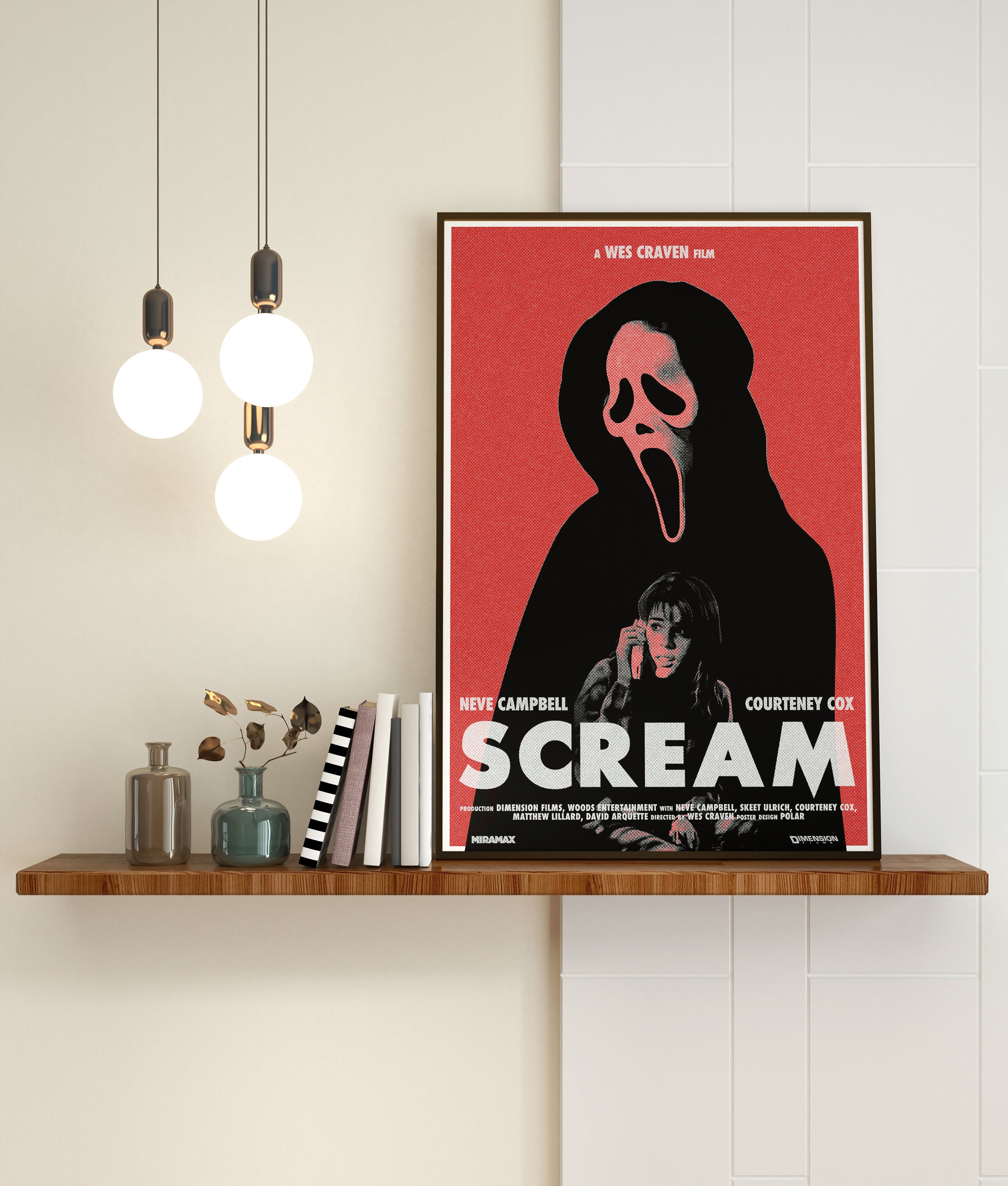 Scream Poster - Wes Craven - Minimalist Movie Poster - Vintage Retro ...