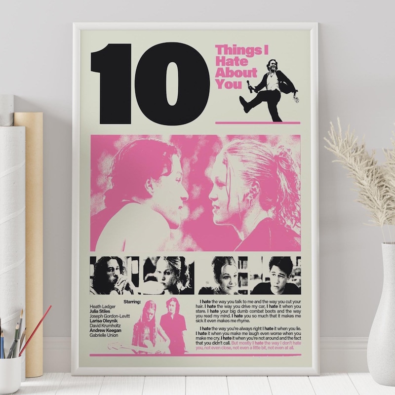 Ten Things I Hate About You Poster - Etsy