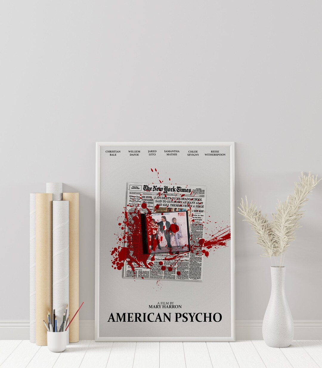 American Psycho Poster - Mary Harron - Vintage Retro Art Print - Wall ...