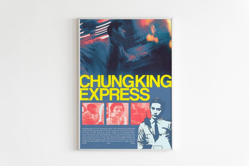 Chungking Express Poster: Wong Kar-wai, Minimalist Movie Wall Art - Etsy