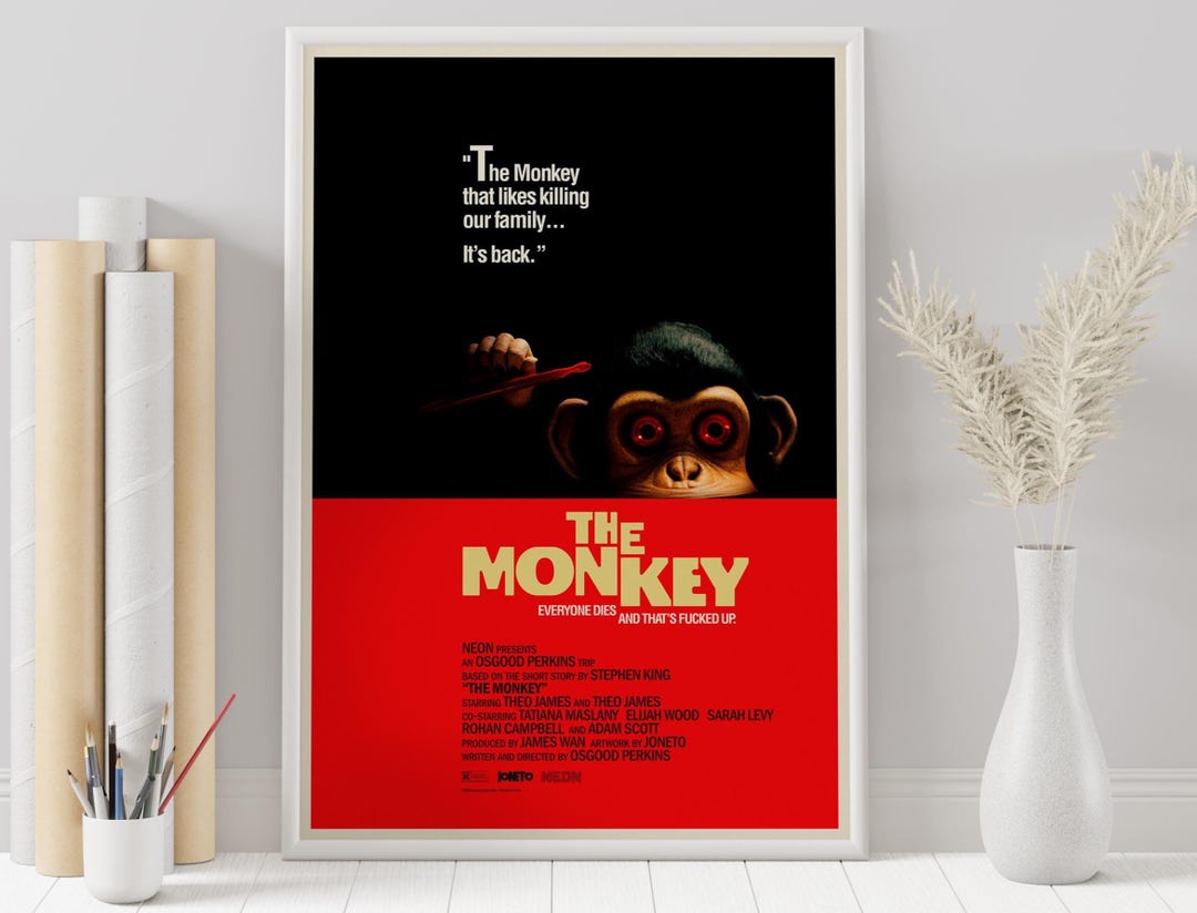 The Monkey Movie Poster: Vintage Wall Art Print - Etsy